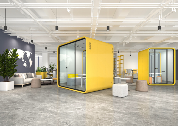 Flexible Meeting Pod Steel Structure Movable Office Pods For Any Office ...